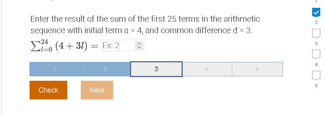 Solved Enter the result of the sum of the first 25 terms in | Chegg.com