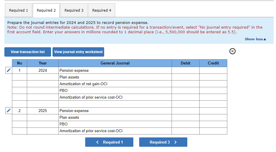 Solved Prepare the journal entries for 2024 and 2025 to | Chegg.com