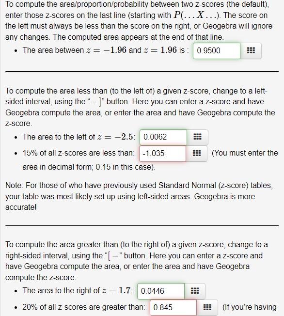 Solved To compute the area/proportion/probability between | Chegg.com