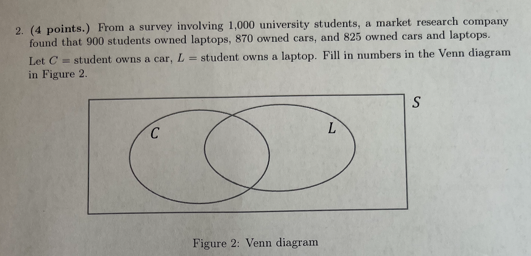 Solved Fill in the numbers for the Venn diagram for figure 2 | Chegg.com