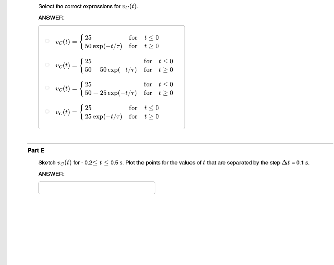 Solved P 4.24 The circuit shown in has been set up for a | Chegg.com
