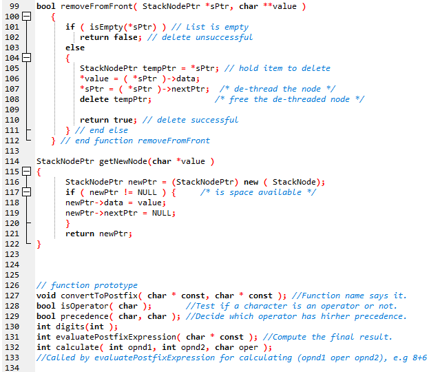 Combine 20.12 and 20.13 to evaluate an infix | Chegg.com