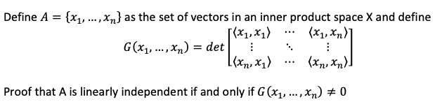 Solved Define A = {x1, ..., Xn} as the set of vectors in an | Chegg.com