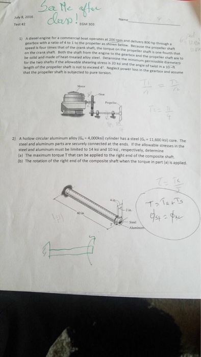 Solved Test 2 A Diesel engine for a commercial | Chegg.com