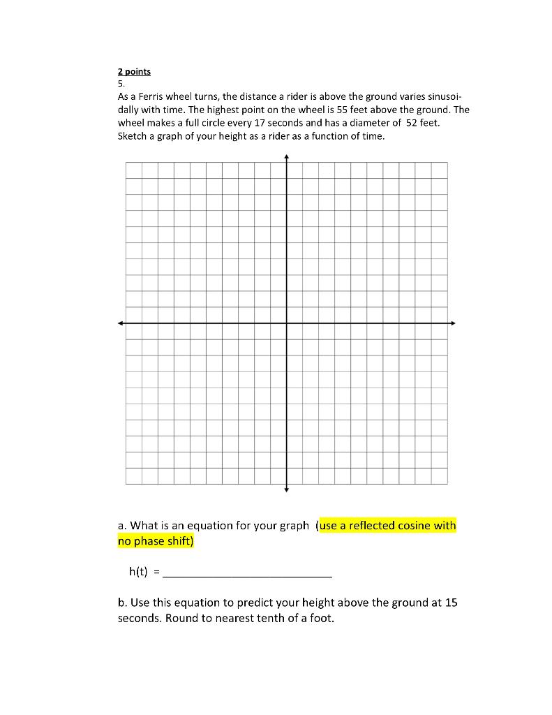 Solved Math 104 Trigonometry Ch 1/2 Extra Credit Assignment | Chegg.com