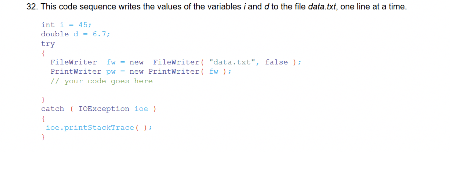 Solved 30. This code sequence loops through the array grades | Chegg.com