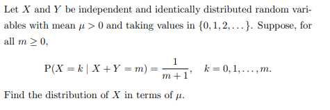 Solved Let X and Y be independent and identically | Chegg.com