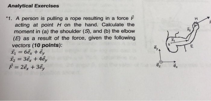 Solved Analytical Exercises 1. A person is pulling a rope | Chegg.com