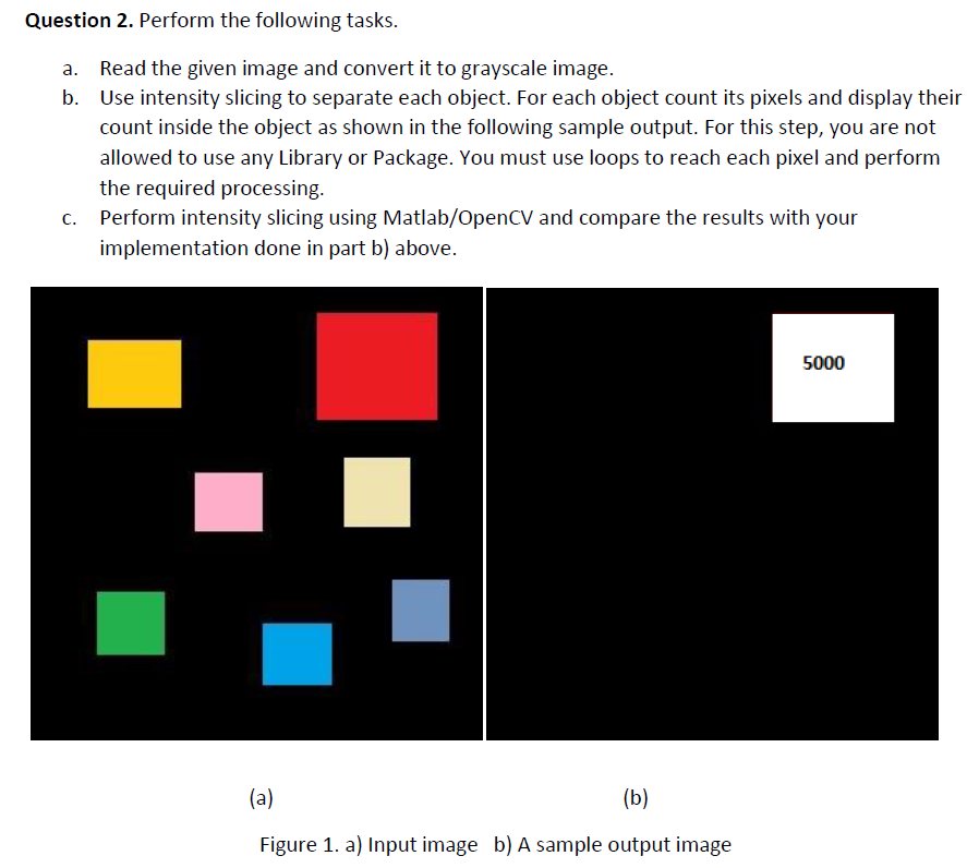 Solved Write python code the pixcel count should be | Chegg.com