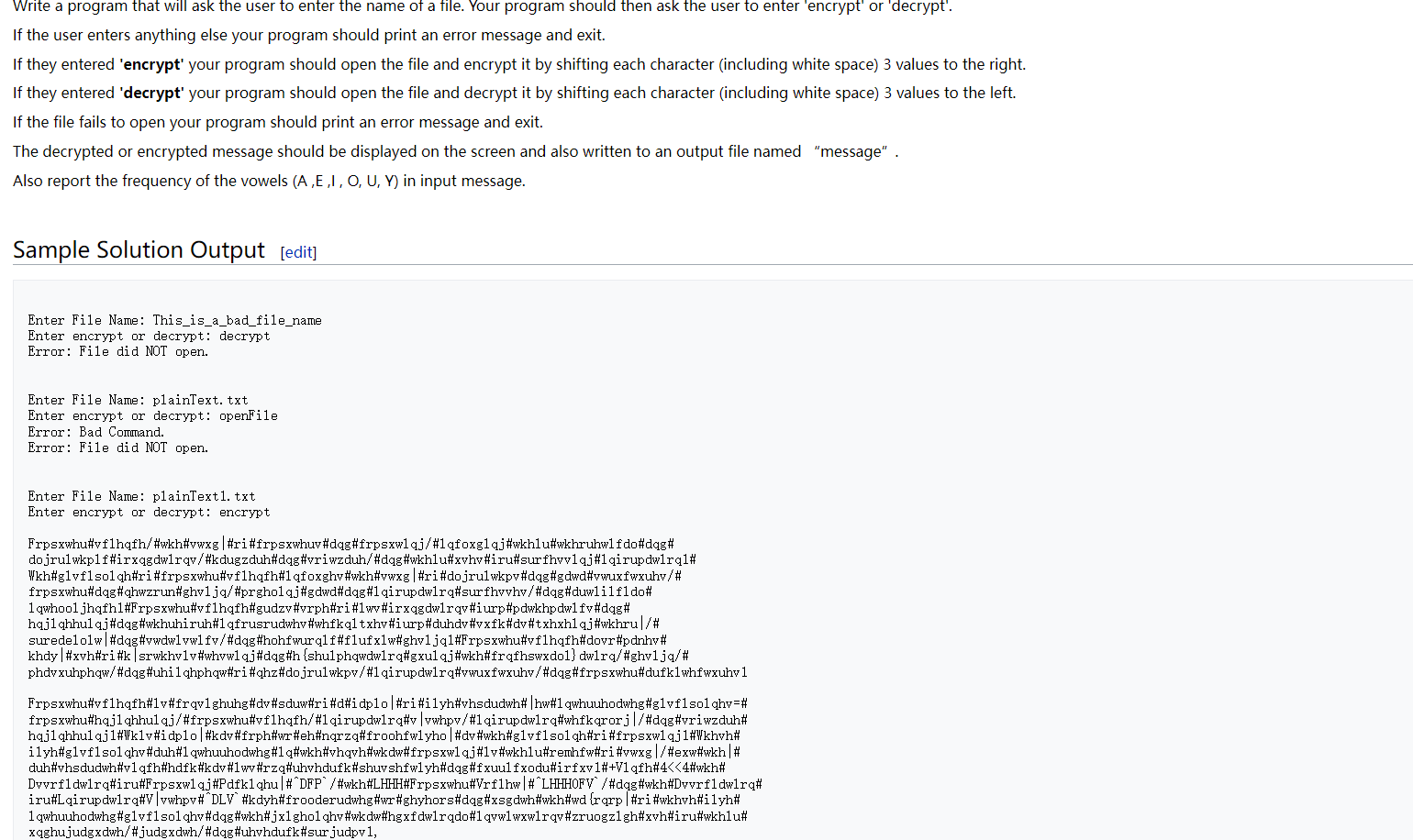 Solved Write a program that will ask the user to enter the | Chegg.com