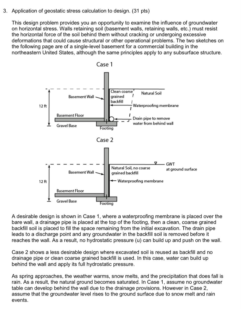Solved 3. Application of geostatic stress calculation to | Chegg.com
