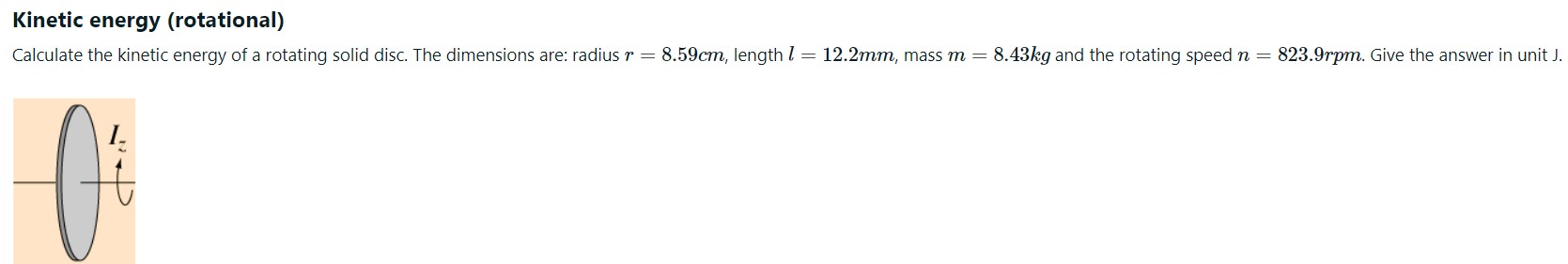 Solved Kinetic energy (rotational) | Chegg.com