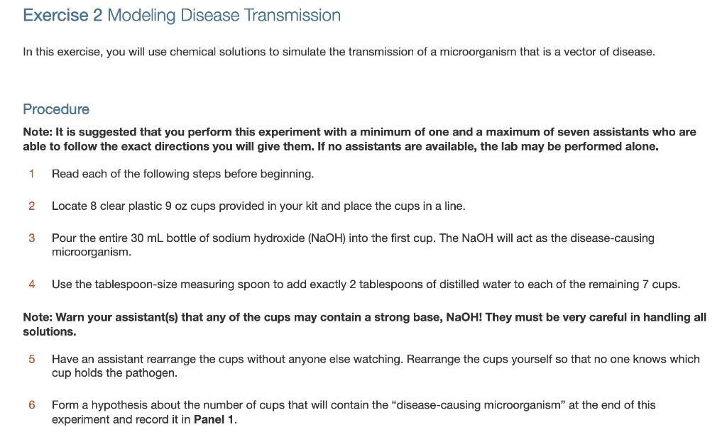Exercise 2 Modeling Disease Transmission In this | Chegg.com