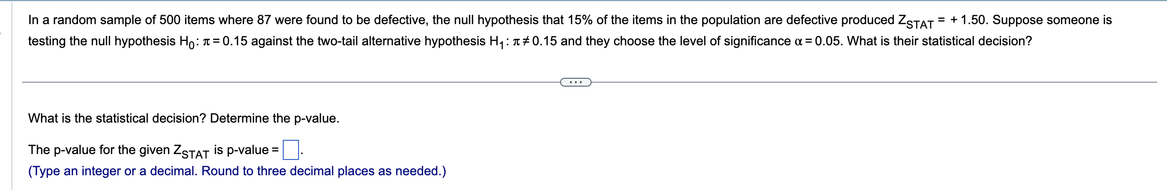 Solved In a random sample of 500 items, 92 are defective. If | Chegg.com