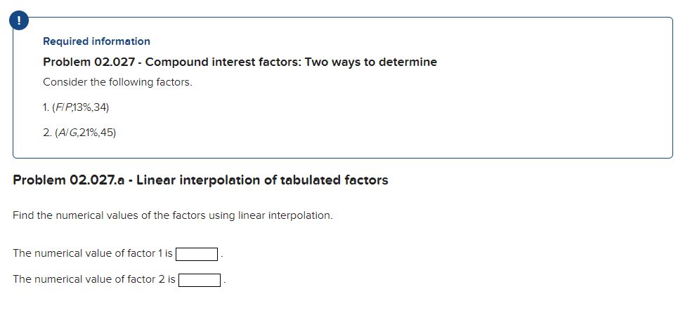 Solved Required informationProblem 02.027 - ﻿Compound | Chegg.com