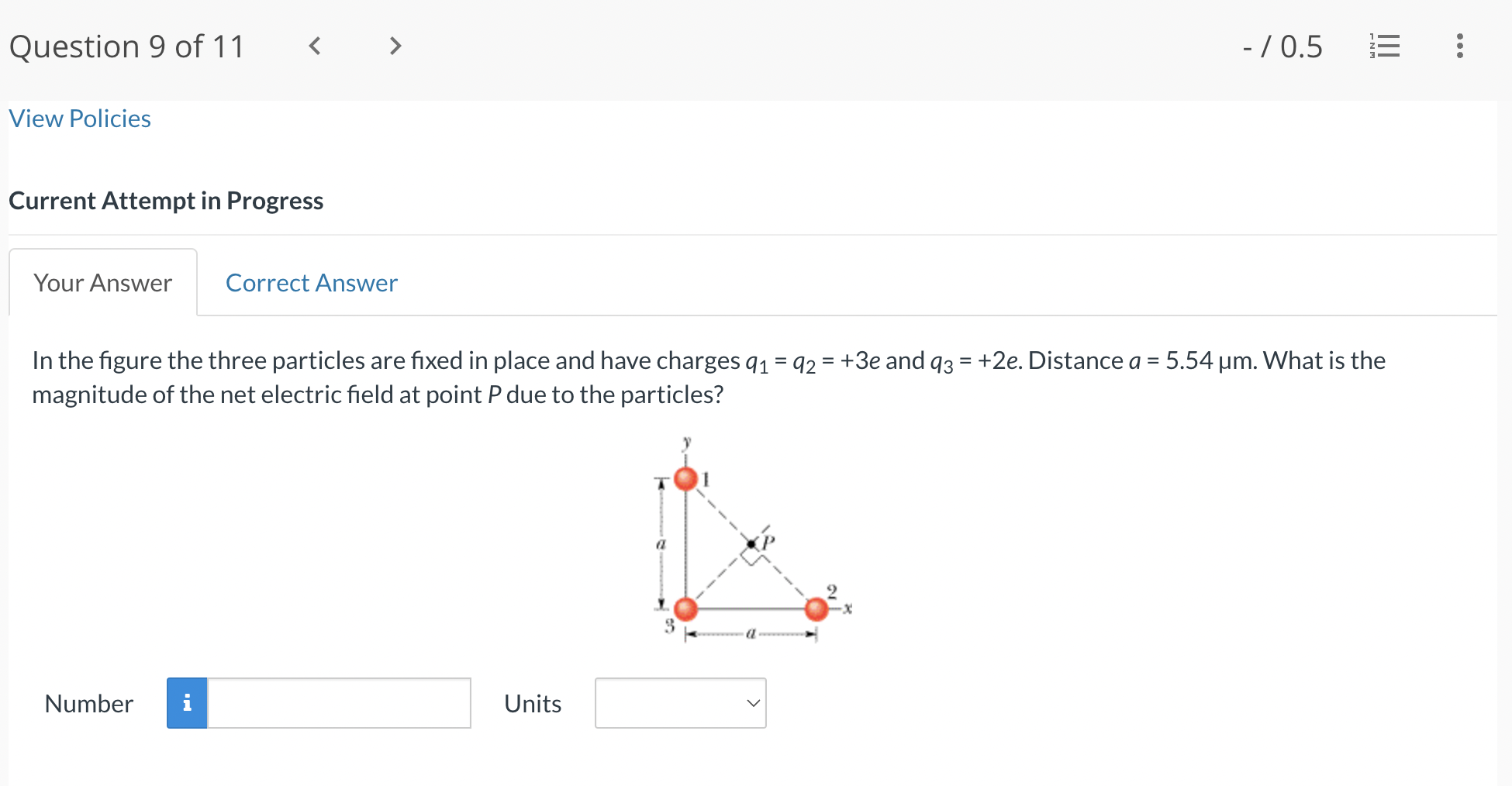 Solved In the figure the three particles are fixed in place | Chegg.com