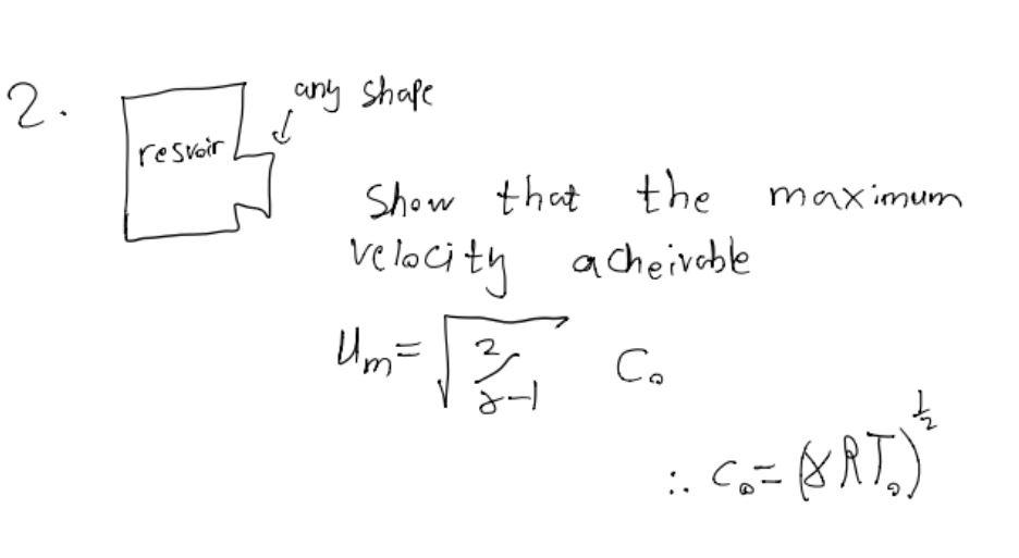 Solved 2. any shape d resvoir Show that the maximum velocity | Chegg.com