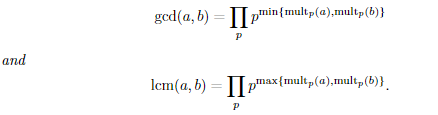 Solved Show that gcd(a, b) lcm(a, b) = ab using using the | Chegg.com