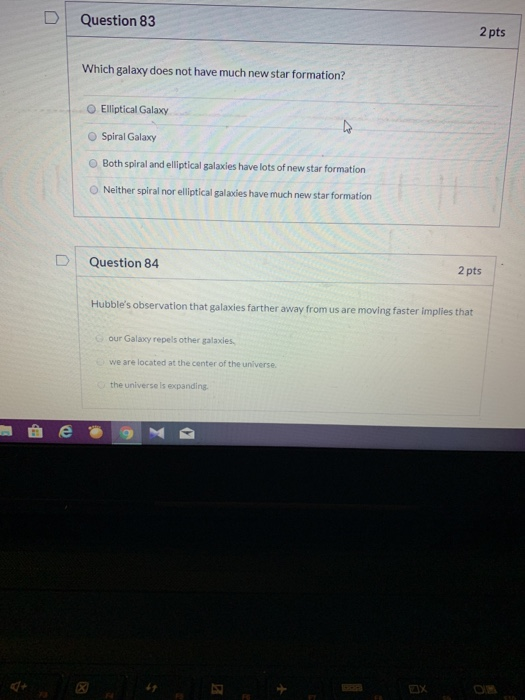 Solved DI Question 83 2 pts Which galaxy does not have much | Chegg.com Solved DI Question 83 2 pts Which galaxy does not have much | Chegg.com