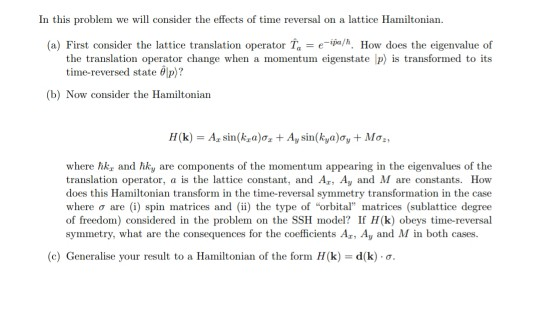 In this problem we will consider the effects of time | Chegg.com
