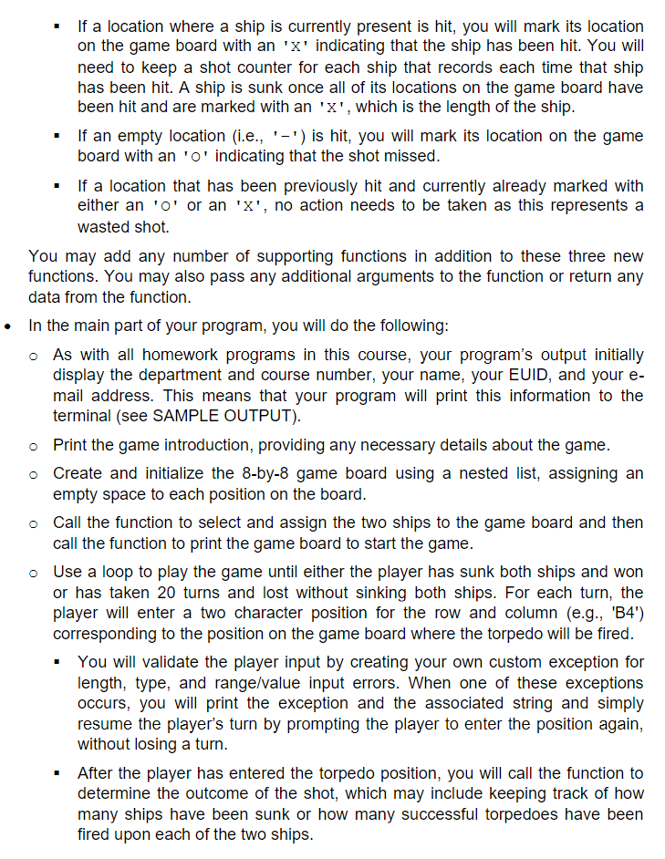 Solved PROGRAM DESCRIPTION: In this Python 3 programming | Chegg.com