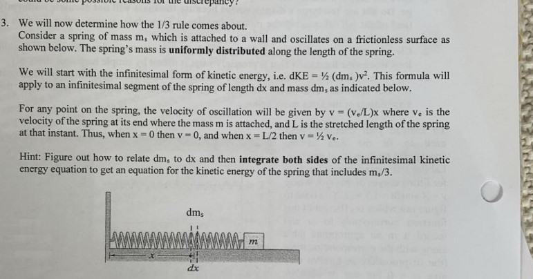 Solved Where does the 1/3 rule that effective mass should | Chegg.com