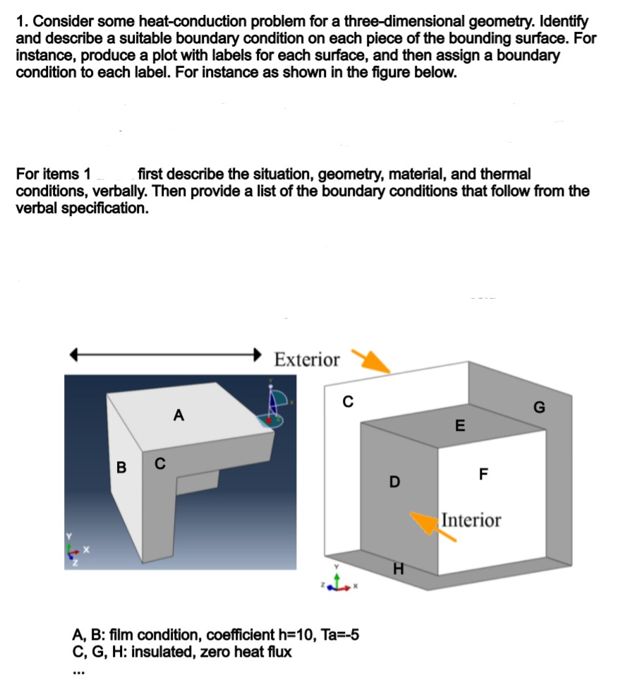 1. Consider some heat-conduction problem for a | Chegg.com