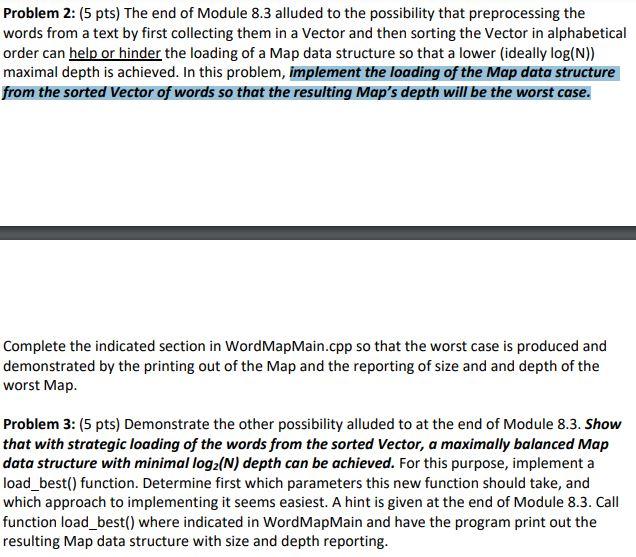Solved WordMapMain.cpp // WordMapMain.cpp // for Homework | Chegg.com