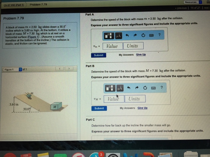 Solved A block of mass m = 2.50 kg slides down a 30.0degree | Chegg.com