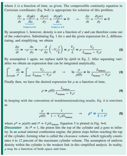 Solved 9-22 Repeat Example 9-1 (gas compressed in a cylinder | Chegg.com