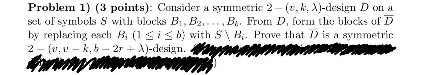 Solved Problem 1) (3 points): Consider a symmetric | Chegg.com