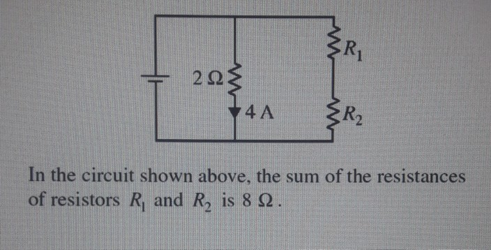 Solved In the circuit shown above, the sum of the | Chegg.com