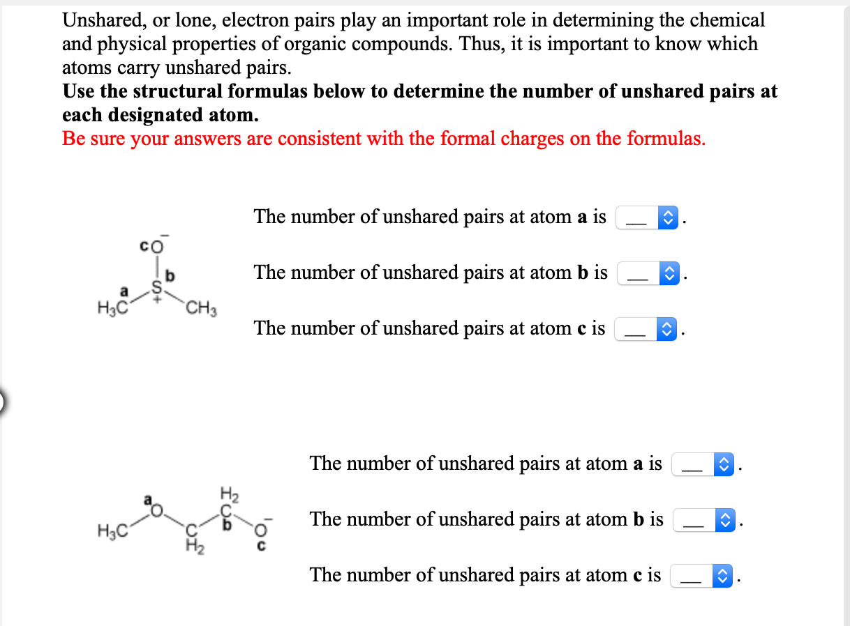 Solved Unshared, or lone, electron pairs play an important | Chegg.com