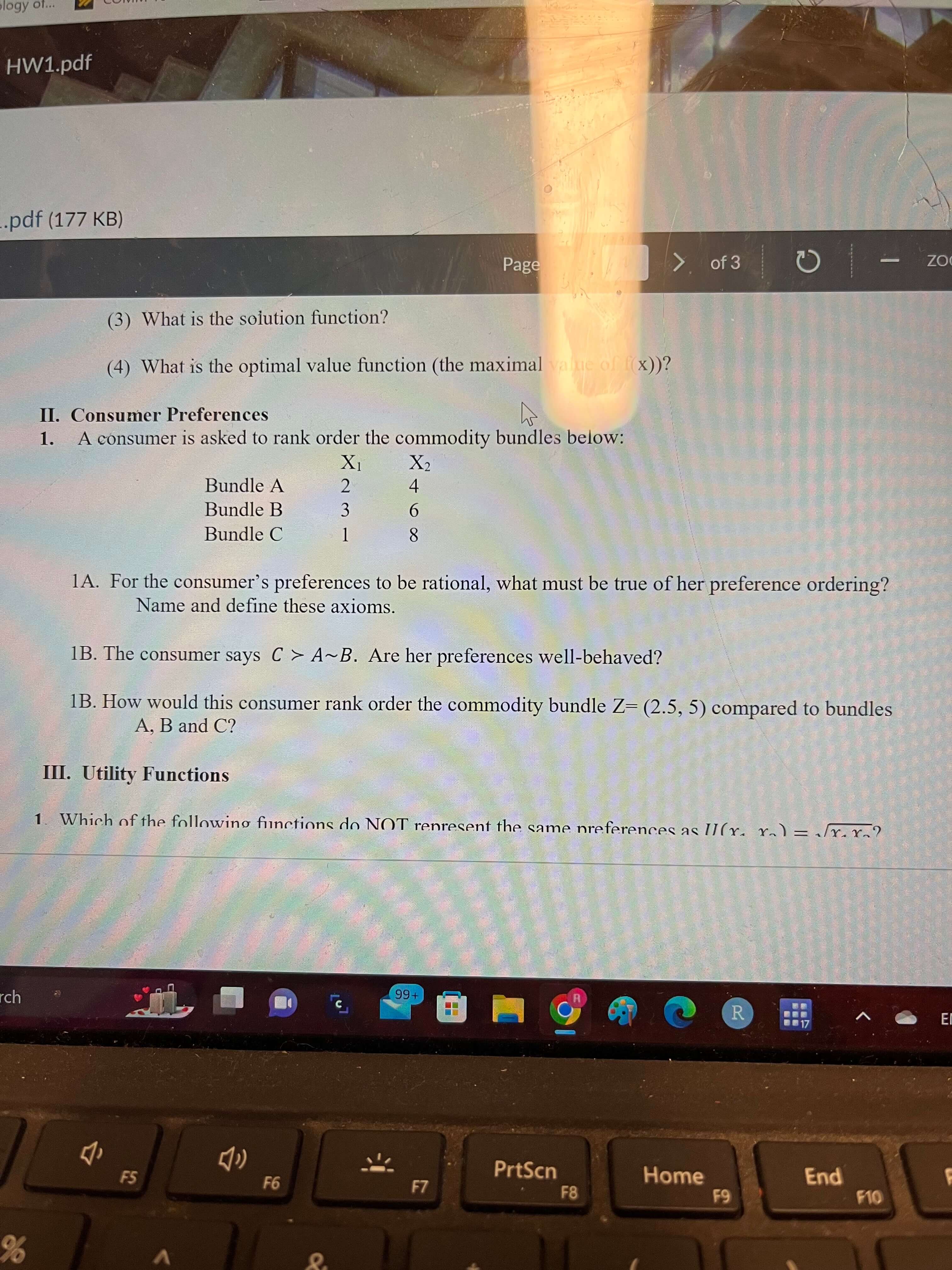 (3) What is the solution function? (4) What is the | Chegg.com