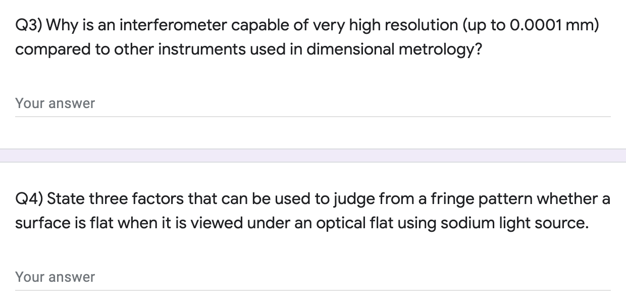 Solved Q3) Why is an interferometer capable of very high | Chegg.com