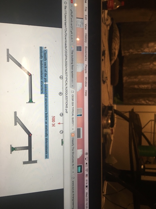 Solved Classify each of the pin-connected structures below | Chegg.com