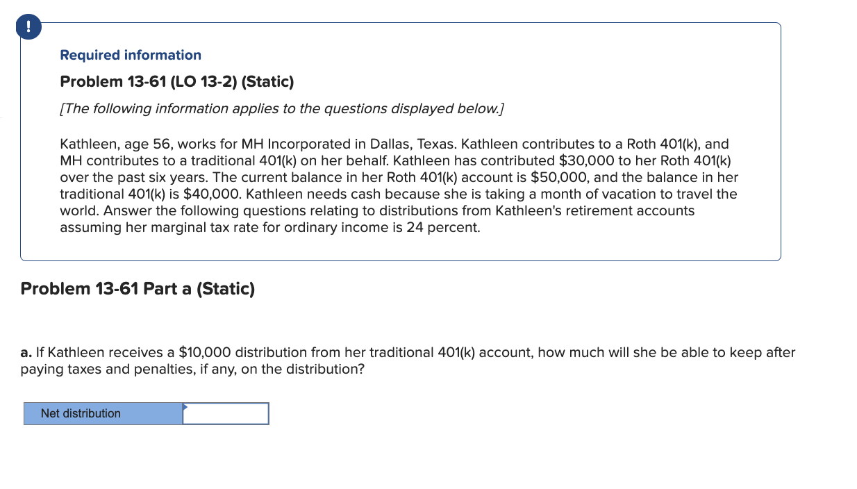 Solved Required informationProblem | Chegg.com