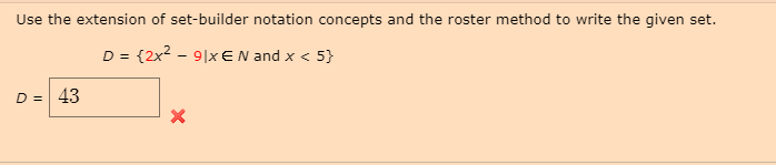 Solved Use the extension of set-builder notation concepts | Chegg.com