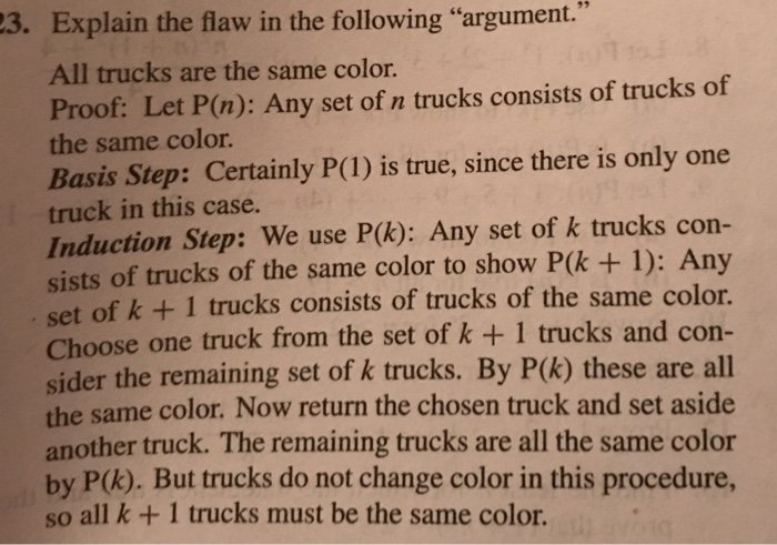 Solved 3. Explain the flaw in the following Solved 3. Explain the flaw in the following