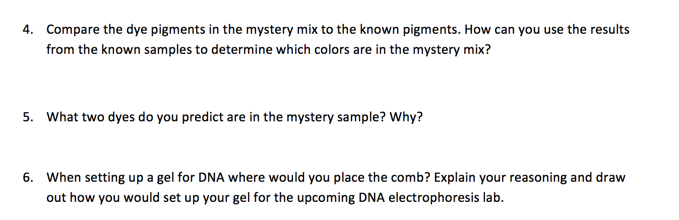 Solved Figure 1: Image of Sample Gel This image is the | Chegg.com