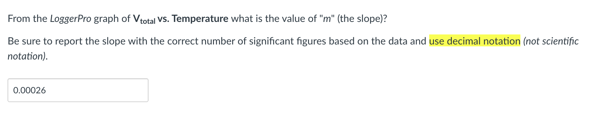 Solved Logger Pro - TempVSVolume.cmbl Eile Edit Experiment | Chegg.com