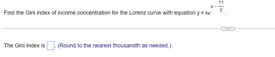 Solved Find the Gini index of income concentration for the | Chegg.com
