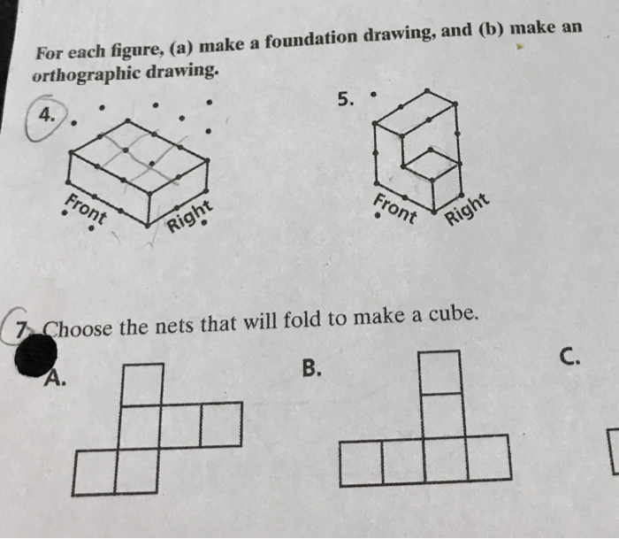 Solved For each figure, (a) make a foundation drawing, and | Chegg.com