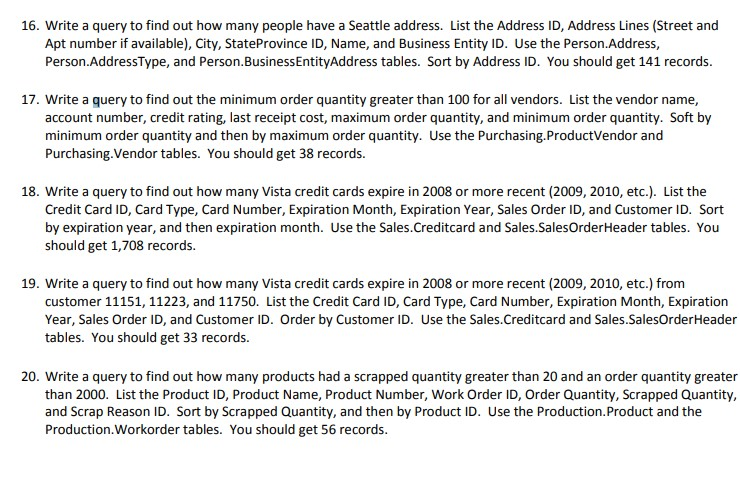 Solved Adventure\works2012 schema : Multi-table Queries | Chegg.com