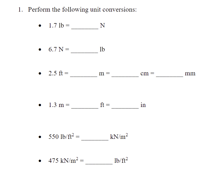 Perform the following unit | Chegg.com