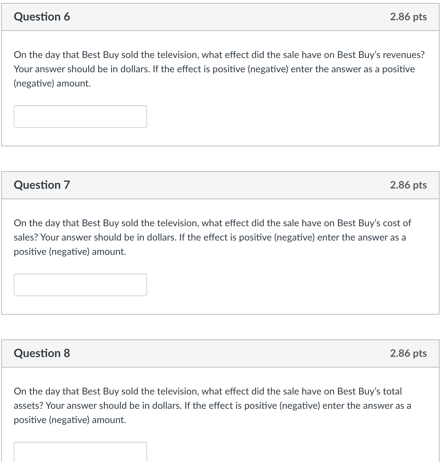 When answering questions six through 23 , please: - | Chegg.com