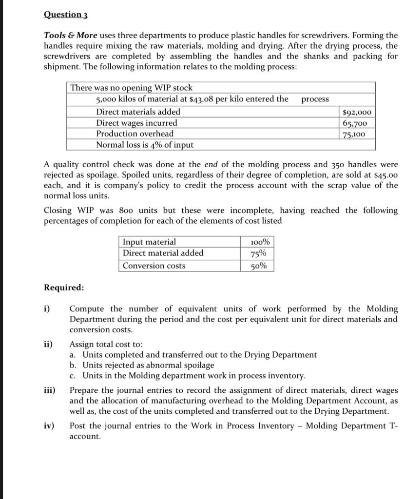 Please answer all parts of the question. For | Chegg.com