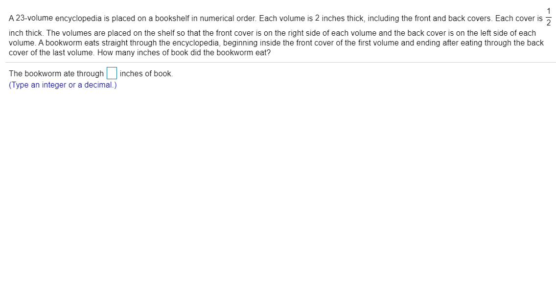 Solved 2 A 23-volume encyclopedia is placed on a bookshelf | Chegg.com