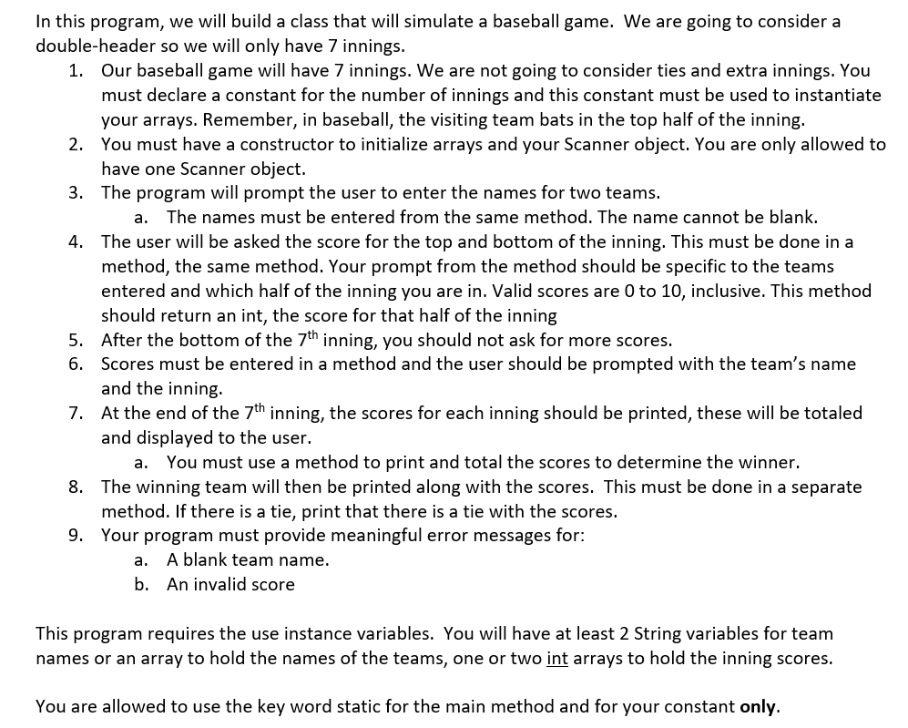 Solved In this program, we will build a class that will | Chegg.com