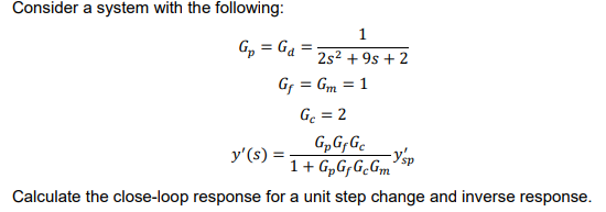 Solved Consider a system with the following: | Chegg.com
